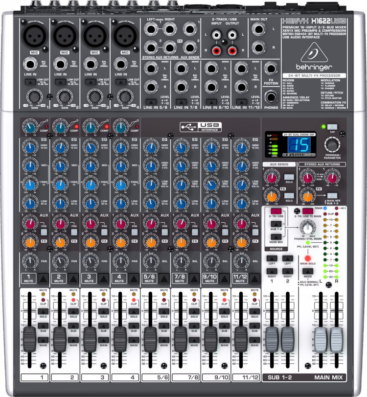 Микшерный пульт BEHRINGER XENYX X1622USB - купить в Москве и Санкт ...